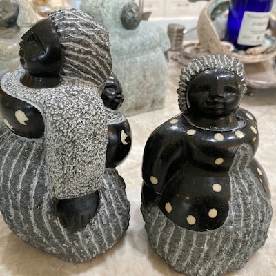 Authentic African Shona Stone Sculpture Titled the Thinker by ...