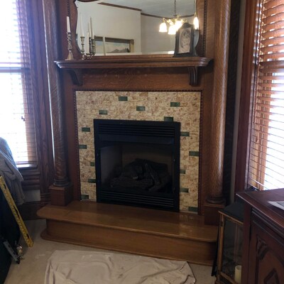 1920s Arts & Crafts Stunning Fireplace Surround, Antique Rookwood Tile ...