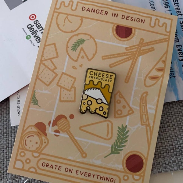 Cheese Enthusiast Enamel Pin - Etsy
