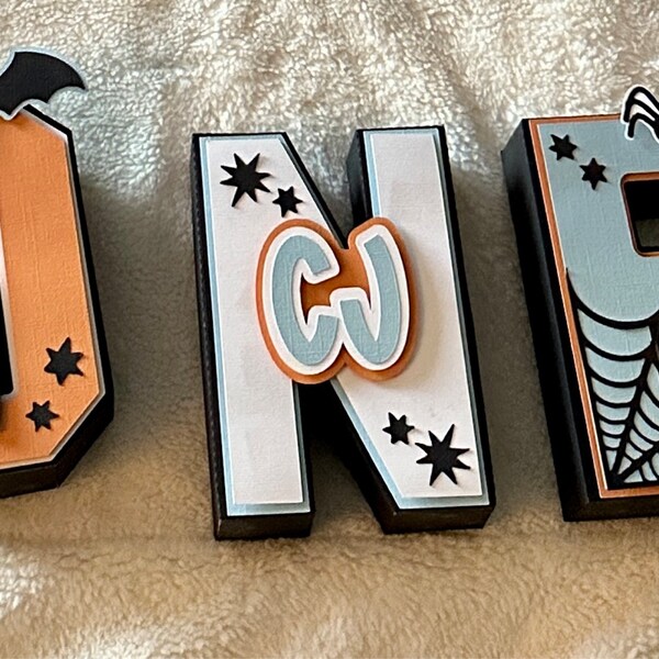 Spooky One 3D Letter, the Spooky One, Spooky One Decor, Spooky One Boy ...