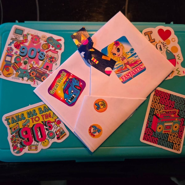 90s Nostalgia Gift Box: Pencil Case With Trinkets, Candy and Activities ...