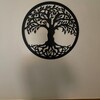 Tree of Life Metal Sign - Family Roots Round Steel Wall Art ...