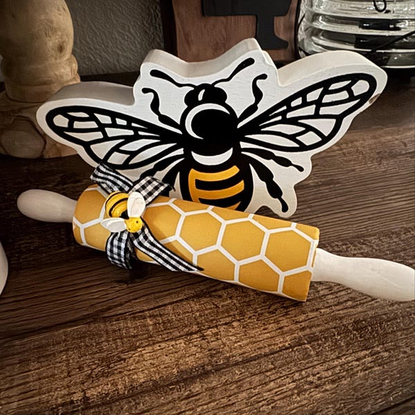 Ceramic BEE Themed Rain Boot Arrangement / Centerpiece / Honey Bee ...