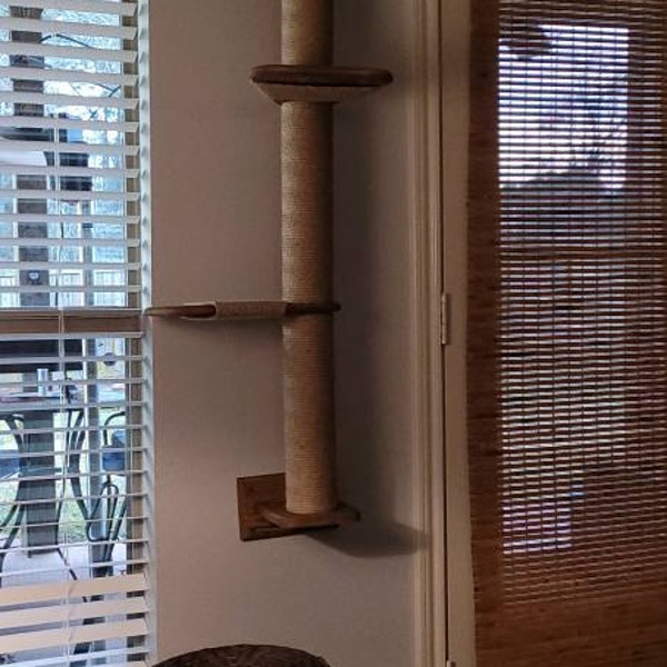 Ceiling Cat Furniture Playground Wood Cat Furniture Set of 4 Houses and ...