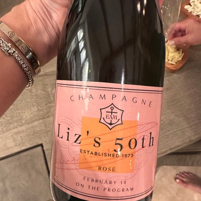 Custom Champagne Label Sticker / Printed Version Made-to-order / for ...