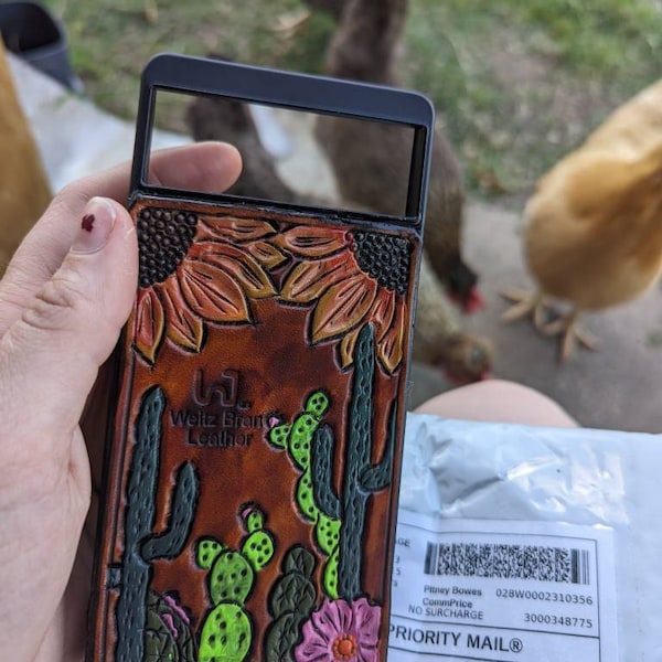 Custom Cactus and Sunflower Phone Case - Etsy