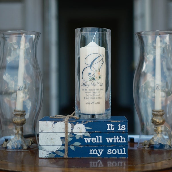 Unity Candle Set Personalized Unity Candle Wedding Candle Custom Candle ...