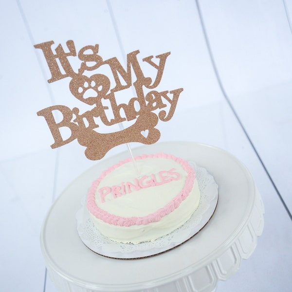 Dog Birthday Cake Topper ~ Pet Birthday Party Decor ~ Pet Party Decor ...