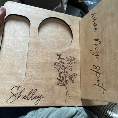 CUSTOM MESSAGE Book Stand Personalized Wooden Book Stand Book Mark Book ...