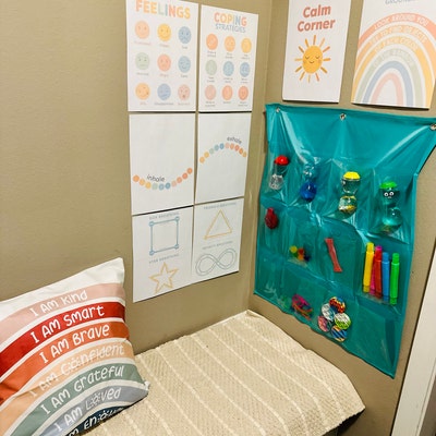 Calm Corner Sign Classroom Decor Mindfulness Printable Wall Art Calming ...