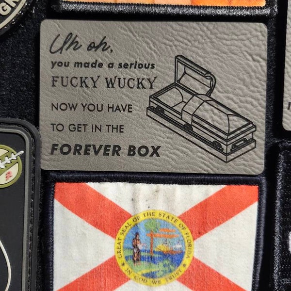 Forever Box Meme Patch: Tactical Morale Patch, Hook and Loop - Etsy
