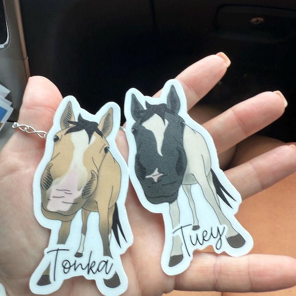 Customizable Horse Sticker Personal Decal Gift for Equestrian Handmade ...