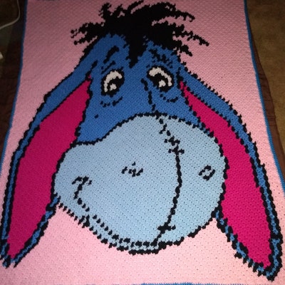 C2C Eeyore Winnie the Pooh Cartoon Crochet Pattern With Written ...