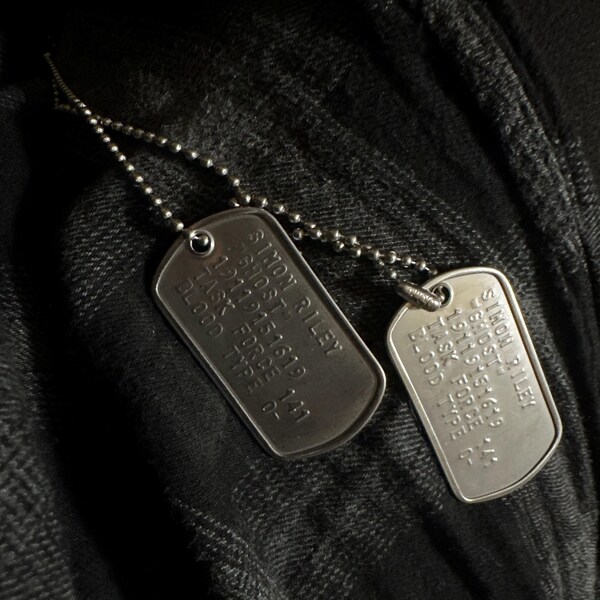 Simon 'GHOST' Riley US Military Dog TAGS - Detailed Replica Collector ...