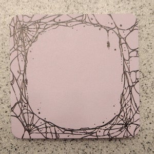 Pastel Goth Spider Web STICKY Notes - Etsy