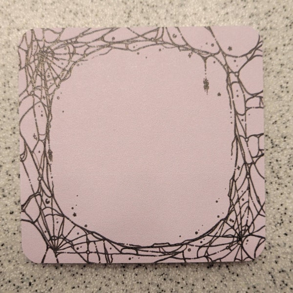 Pastel Goth Spider Web STICKY Notes - Etsy
