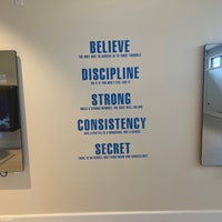 Gym Values, Exercise Stickers, Gym Wall Decal, Fitness Stickers, Gym ...