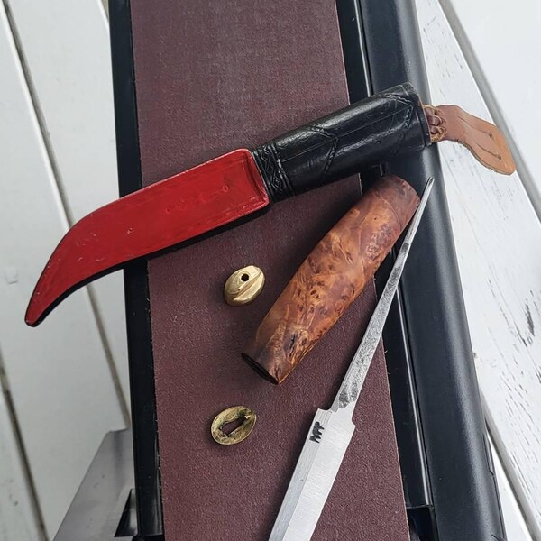 Vintage Lapinleuku Puukko Knife Janne Marttiini Rovaniemi Lapland ...