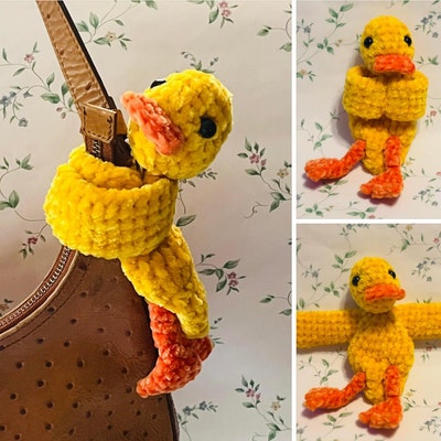 Mini Duck Snuggler Crochet Pattern Amigurumi Lovey Cuddler - Etsy