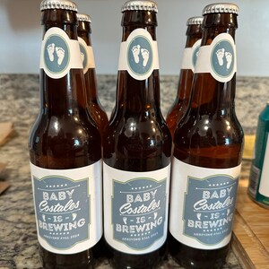 Printable Baby is Brewing Beer Label Template Editable Printable Label ...