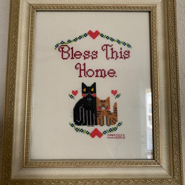 Cats Cross Stitch Kits, Kawaii Cats Embroidery Kits, Cats Needlepoint ...