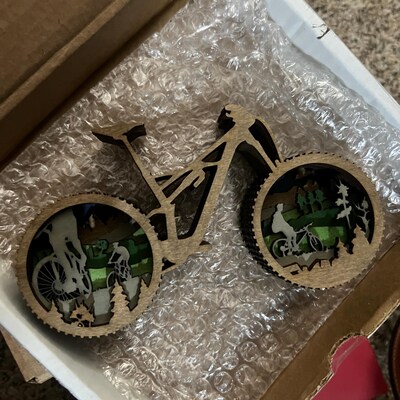 Mountain Bike W/ Personalized Tag Gift MTB Decor - Etsy