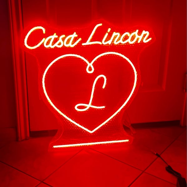 Custom Circle Neon Sign, Personalized Birthday Party Neon Light, Custom ...