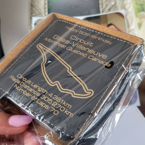 Formula 1 Grand Prix Racing Circuits Engraved on Ion-coated Stainless ...