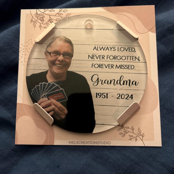 In Loving Memory Of, Acrylic Magnet, Loss Father, Memorial Fridge ...