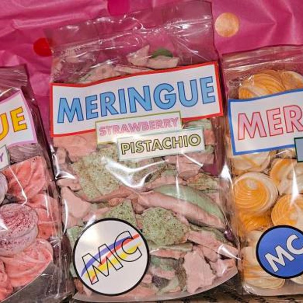 Mixed Berry Meringue Cookies - Small Batch - Packaged in Bulk - 1.5 ...