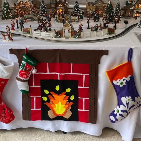 Felt Fireplace ( Interactive ) - Etsy