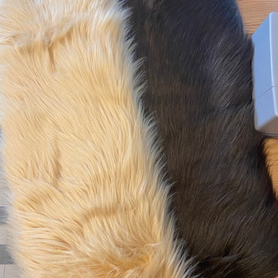 Brown Faux Fur 2 Pile, Brown Fur, Brown Fur Fabric Craft Squares, Brown ...