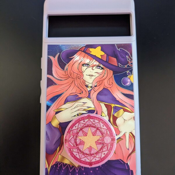 Kerberos & Yue GLITTERY Phone Holder - Anime Phone Stand - Magical ...