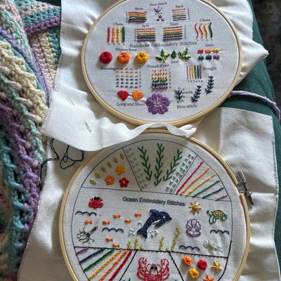 Pocket Flower Embroidery Pattern-pdf Embroidery Pattern Digital ...