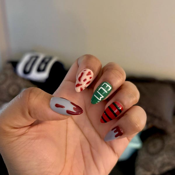 Friday the 13th Inspired Press on Nails | Luxury Nails | Halloween ...