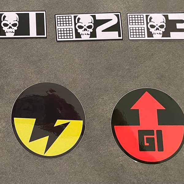 Rogue Trooper GI, Norts and Biochip Stickers Waterproof and UV ...