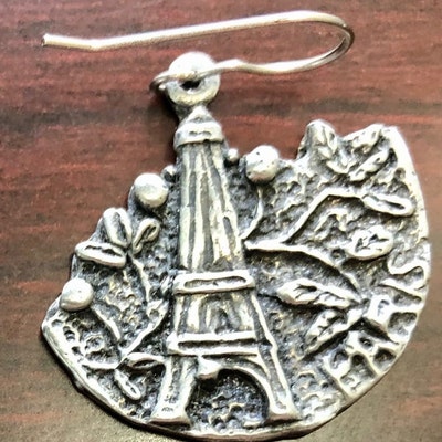 Vintage Pendant, Eiffel Tower Charm, Paris Charm, Paris Pendant, French ...