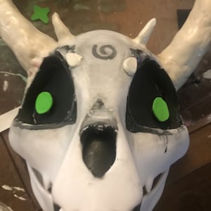 Toony Cat Feline Bone Skull Mask Movable Moving Hinge Jaw 3D Printed ...