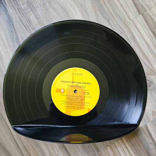 Mini Record Jewelry Dish, Sparkly Vinyl Record Dish, Unique Decorative ...