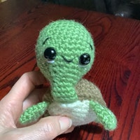 PATTERN: Shell the Baby Sea Turtle - Amigurumi Sea Turtle Pattern ...
