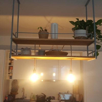Floating Ceiling Bracket, Hanging Shelf, Any Size to Order. - Etsy