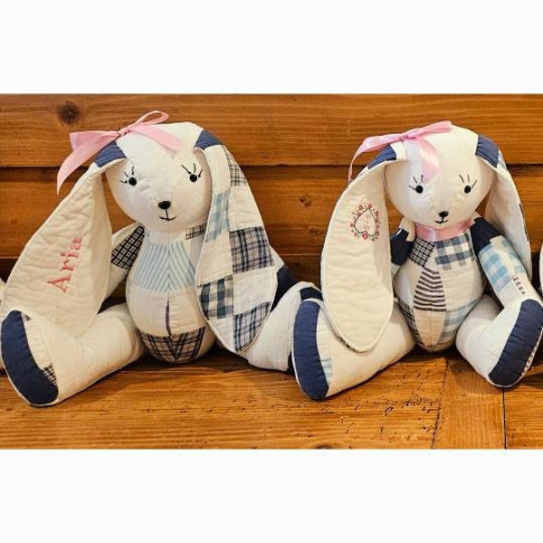 Bunny Sewing Pattern Fluffy Bunny Pattern Keepsake Rabbit Sewing ...