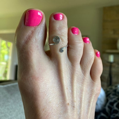 Custom Birthstone Toe Ring Sterling Silver Swarovski Crystal - Etsy