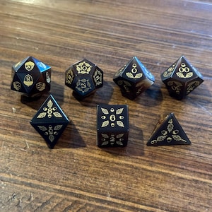 Pine Cone and Feather Wisps Dnd Dice Set, Polyhedral Dice, D&D Dice ...
