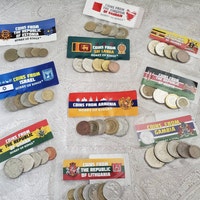 10 South African Coins Cents Rands RSA Unique Currency Old Collectible ...