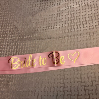 Bride Sash, Bachelorette Sash and Veil, Bridal Shower Sash ...