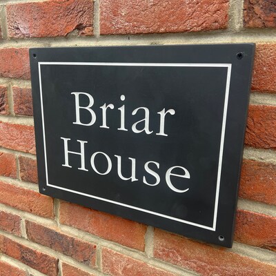 Natural Granite House Signs for Doors Gates and Fences - Etsy