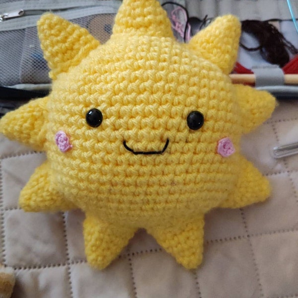 CROCHET PATTERN in English - Mr. Sunshine - 6.3 In./16 Cm. Tall ...