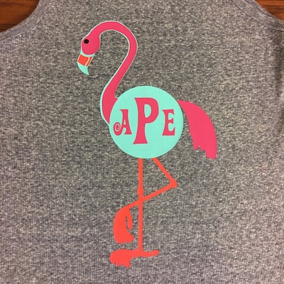 Flamingo Svg Summer SVG Vacation Beach Mothers Day Monogram - Etsy