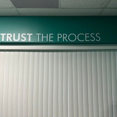 Trust the Process Wall Decal Home Gym Decor, Motivational Wall Art, Gym ...